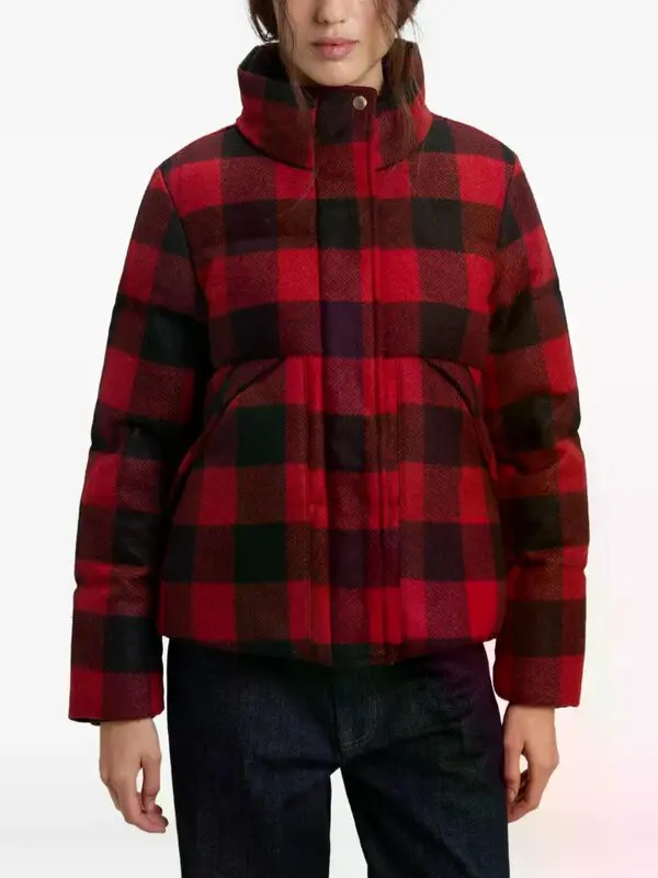 Woolrich Check Virgin-wool Puffer Jacket