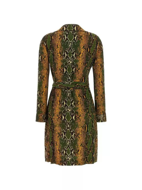 Diane Von Furstenberg Jeanne Python-print Warp Silk Mini Dress