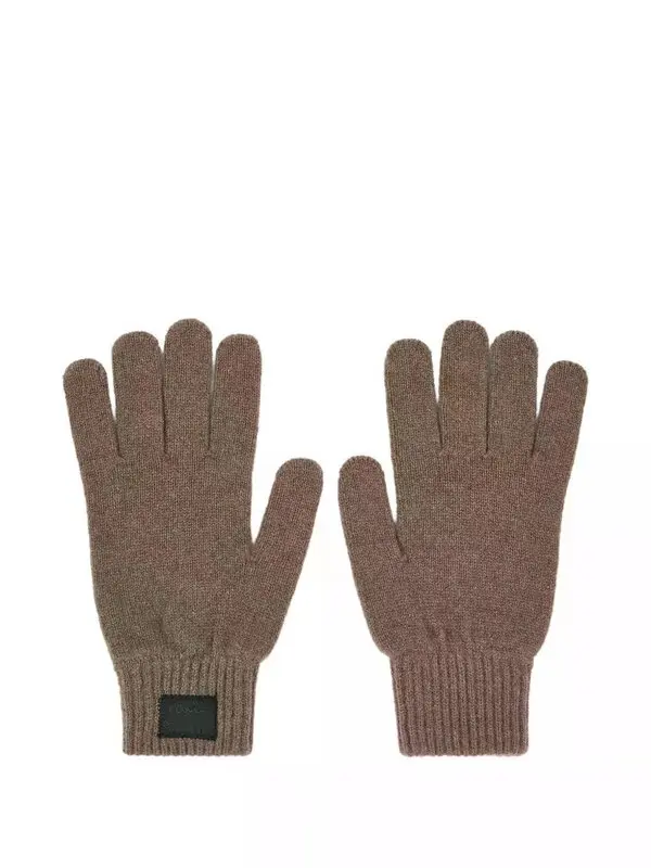 Paul Smith Camel Cashmere-blend Gloves