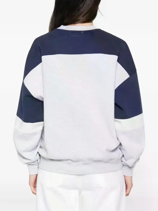 ANINE BING Miles Logo-print Panelled Sweatshirt