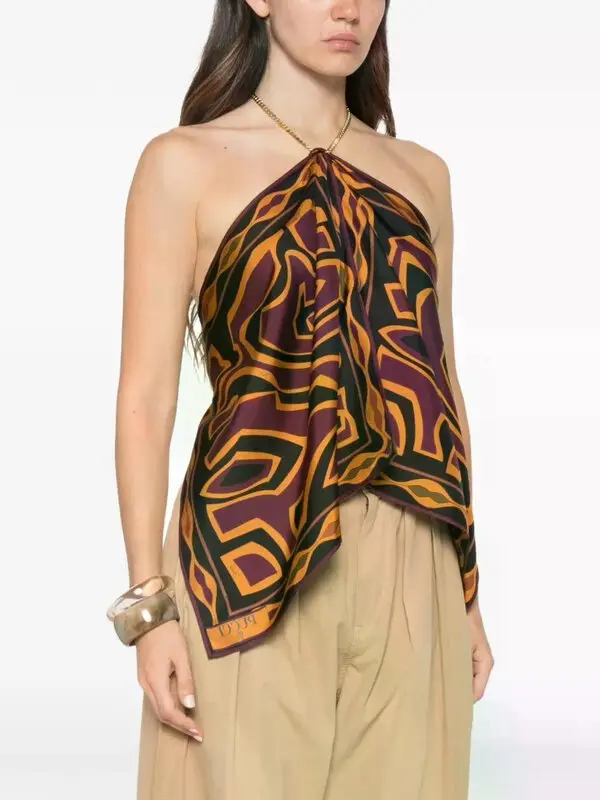 Emilio Pucci Chain-link Halterneck Top