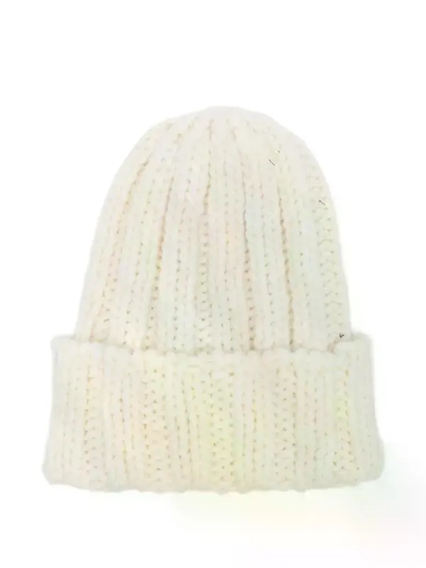 Woolrich Chunky Ribbed-knit Beanie Hat - Neutrals
