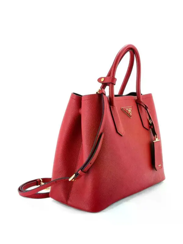 Prada Cuir Double Saffiano Leather Medium Tote Bag