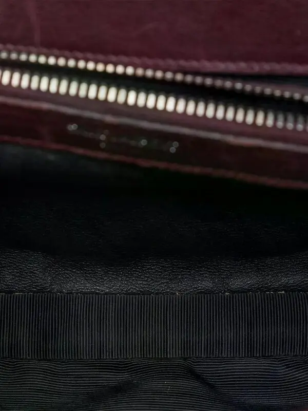 Saint Laurent 2015 Medium Chevron Sheepskin Monogram College Satchel