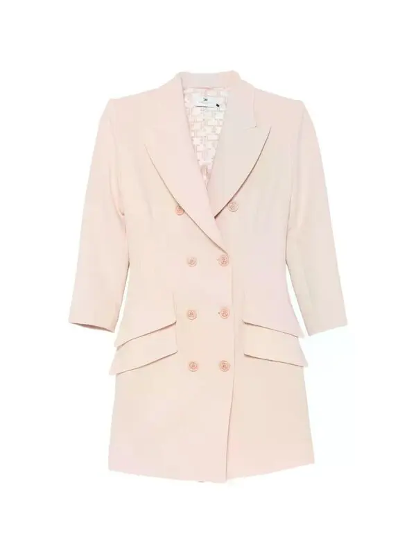 Elisabetta Franchi Double-breasted Peaked-lapel Mini Dress