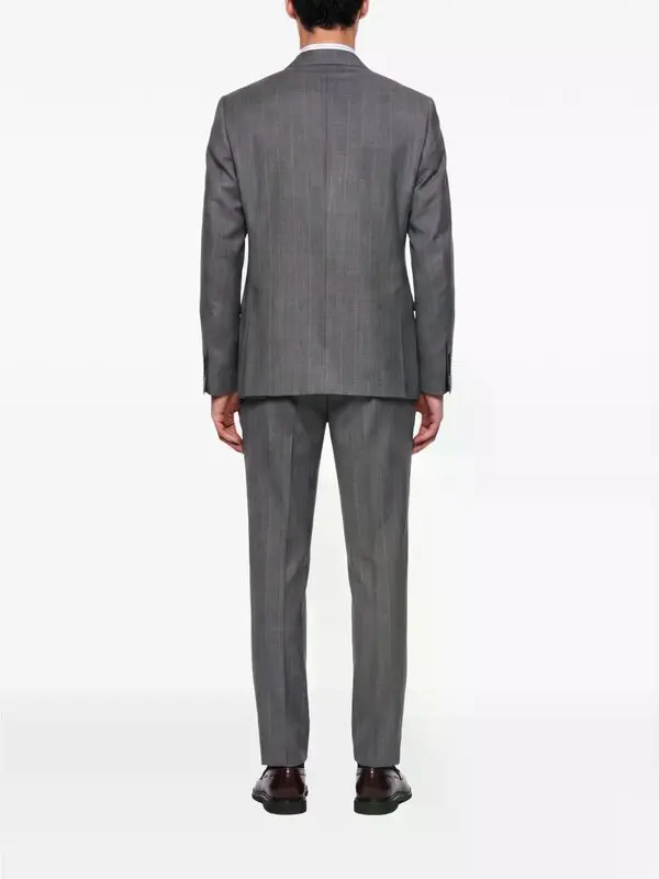 Canali Check Double-breasted Suit