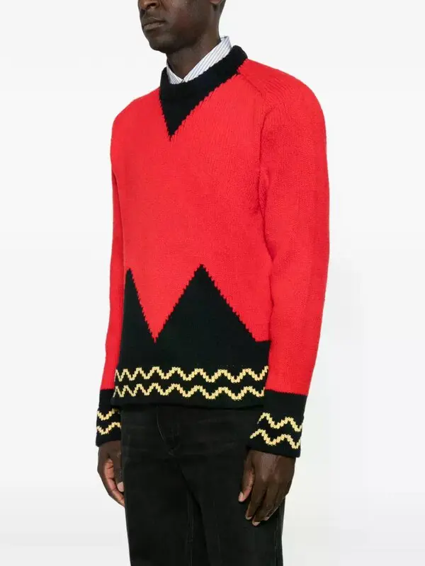 Marni Jacquard-print Relaxed-fit Sweater