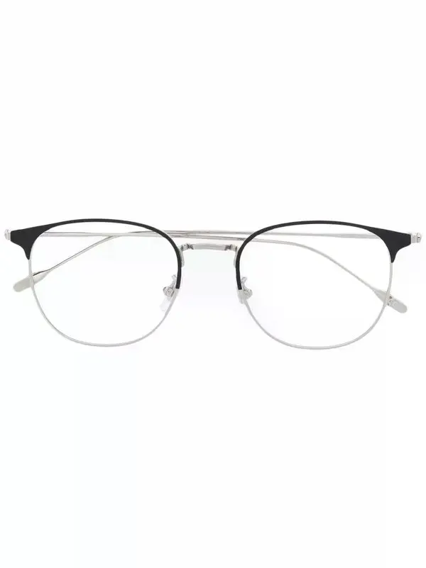 Montblanc Matte-effect Round-frame Glasses