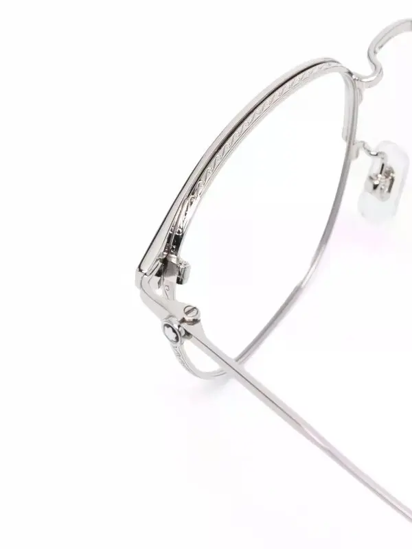 Montblanc Matte-effect Round-frame Glasses