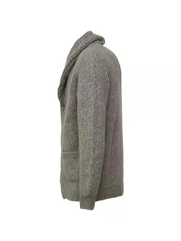 Fedeli Quito Shawl-collar Cardigan - Grey