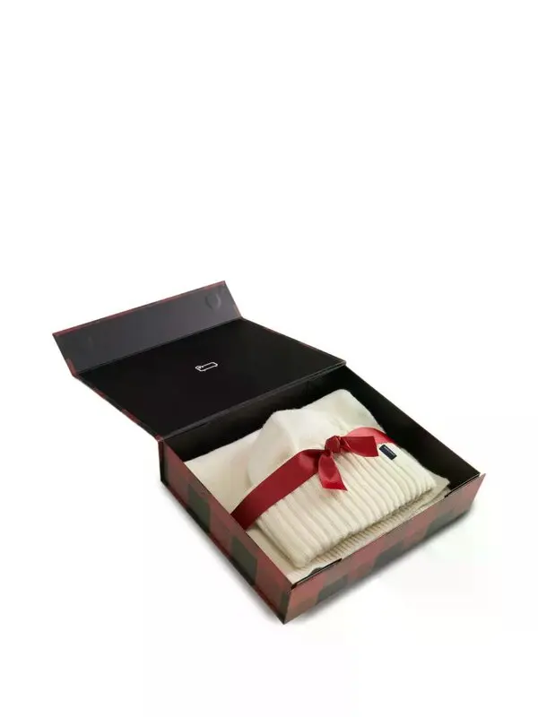 Woolrich Ribbed-knit Scarf Beanie Hat Set