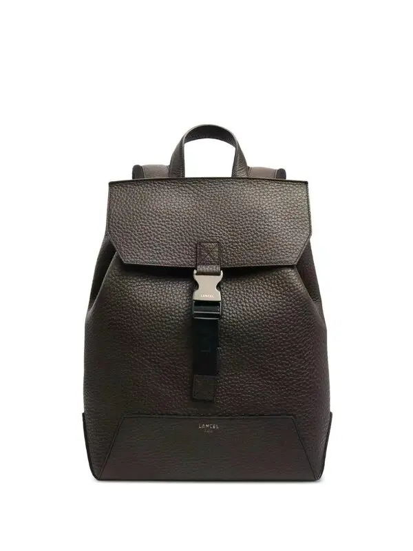 LANCEL Milo Grained Leather Backpack - Brown