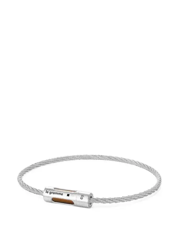 Le Gramme Punched Cable Bracelet