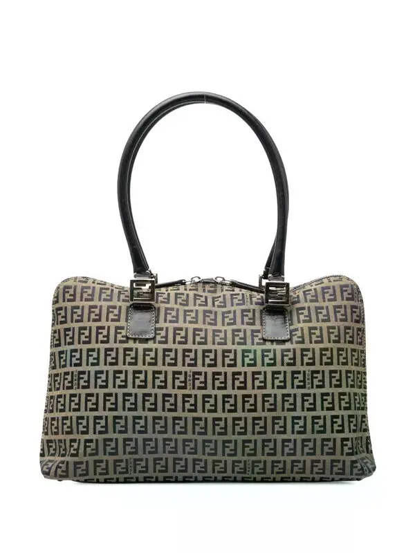 Fendi 20th Century Zucchino Canvas Shoulder Bag