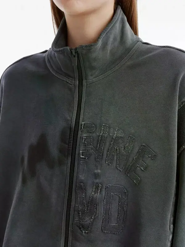 Izzue Faded-effect Logo-patch Sweatshirt