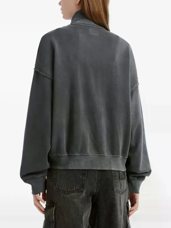 Izzue Faded-effect Logo-patch Sweatshirt