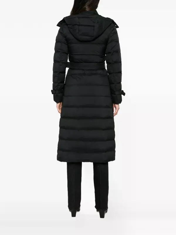 Burberry Belted Hooded Puffer Coat