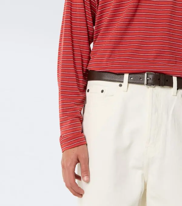 Auralee Striped Wool T-shirt