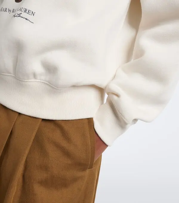Polo Ralph Lauren Polo Bear Cotton-blend Fleece Sweatshirt - White