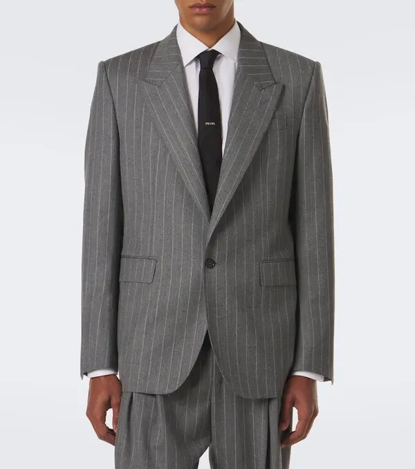 Dolce & Gabbana Pinstripe Virgin Wool Blazer
