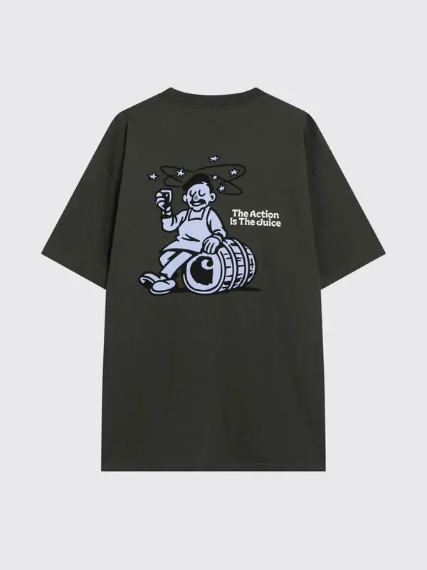 Carhartt Work In Progress Organic Cotton T-shirt With Graphic Print And Contrast Logo