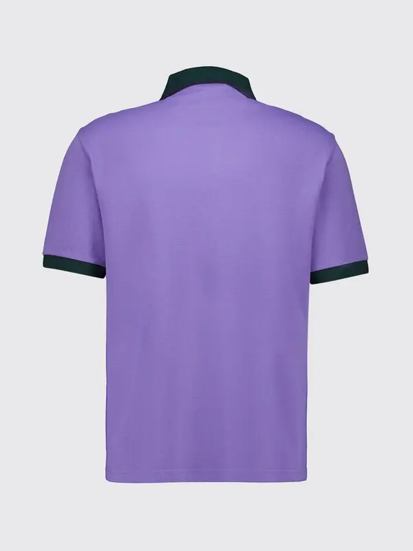 Marni Cotton Polo Shirt With Contrast Trims And Logo