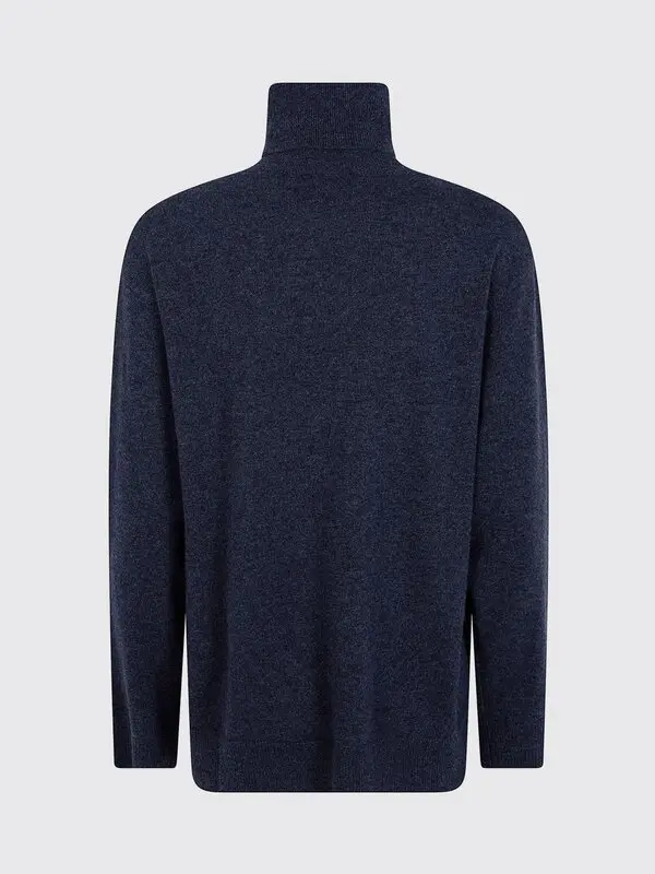 PAROSH Long-sleeved Pure Cashmere Turtleneck Sweater P.a.r.o.s.h. With Ribbed Trims - Grey