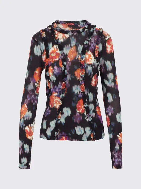 Ulla Johnson Clover Floral-print Jersey Long-sleeved Top