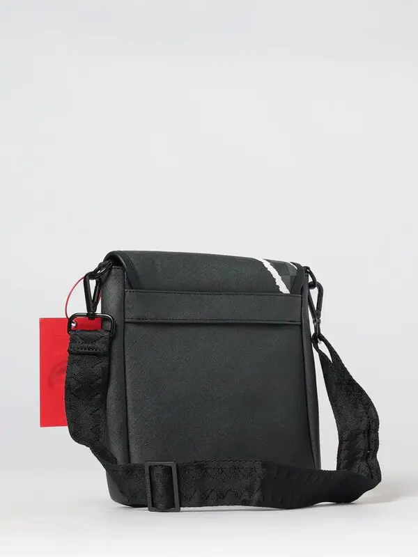 SPRAYGROUND Logo Print Coated Cotton Crossbody Bag With Flap Closure