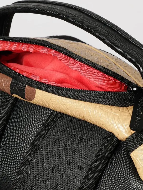SPRAYGROUND Henny Melt Check Print Coated Cotton Backpack With Logo