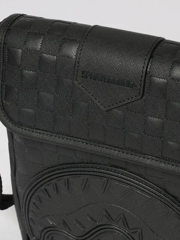 SPRAYGROUND Raised Check Mini Crossbody Bag With Flap Closure