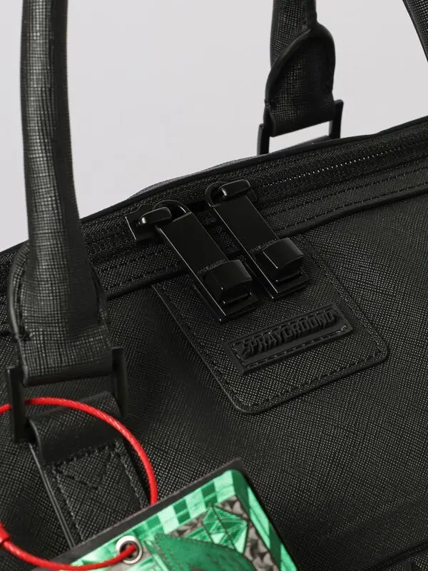 SPRAYGROUND Ed Out Coated Cotton Travel Duffle Bag With Shoulder Strap
