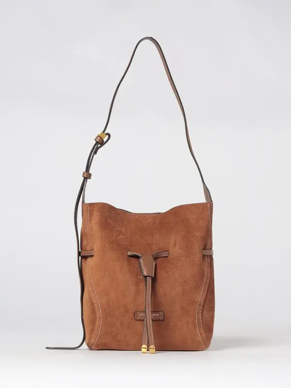 GIANNI CHIARINI Sienna Leather And Suede Bucket Bag With Drawstring