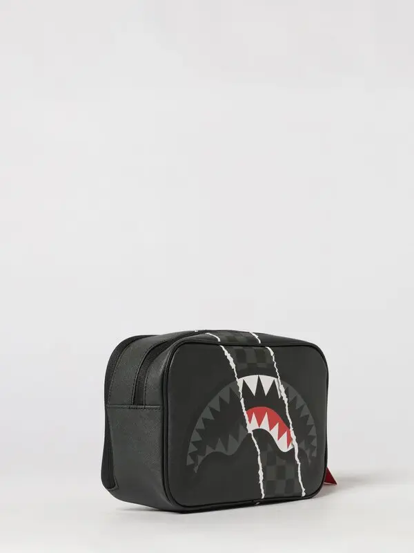 SPRAYGROUND Logo Print Coated Cotton Travel Toiletry Case With Handle