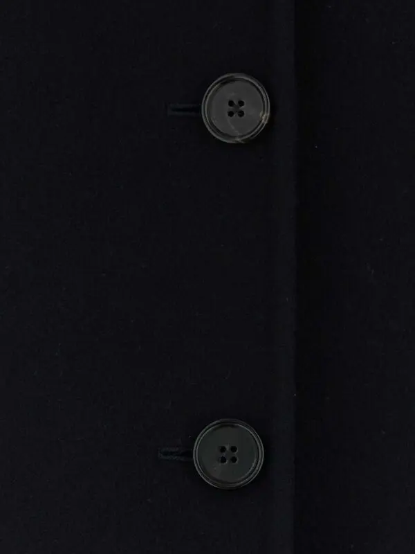 JIL SANDER Single-breasted Long Coat In Cashmere And Silk