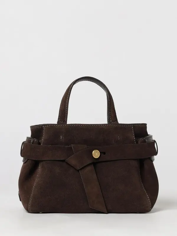 GIANNI CHIARINI Miranda Leather And Suede Handbag With Shoulder Strap - Brown