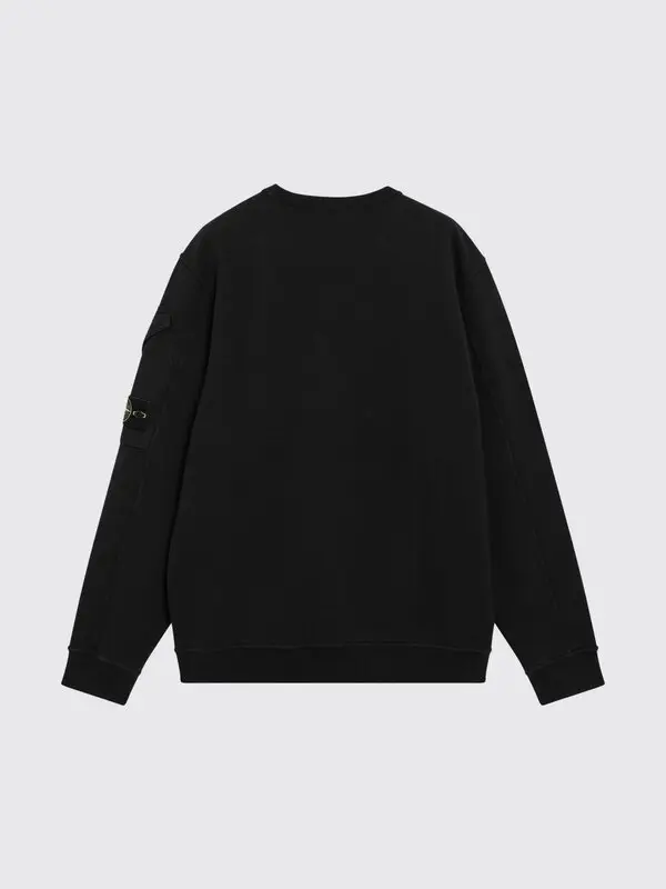 Stone Island Graphic Print Cotton Hoodie
