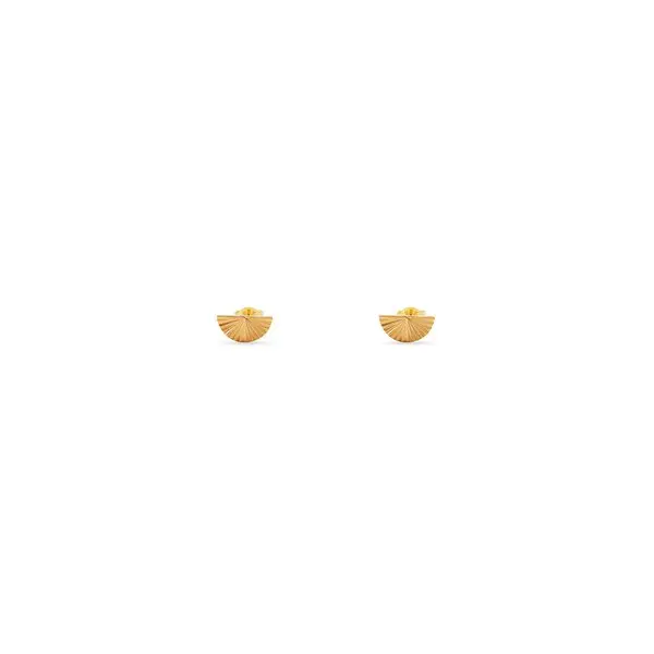 Argento Vivo Fluted Stud Earring