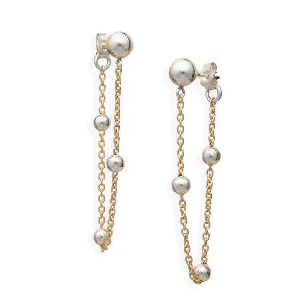 KATE KOEL Satellite Drop Earrings - Gray