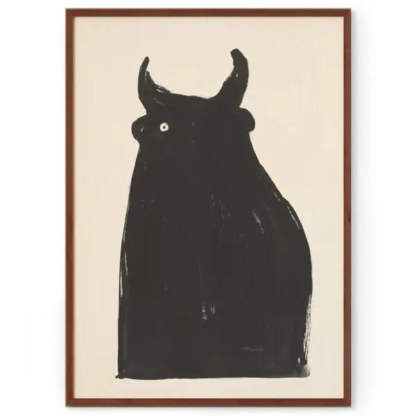 LENA WIGERS Neutrals The Gentleman 30 X 40 Cm Art Print - Black