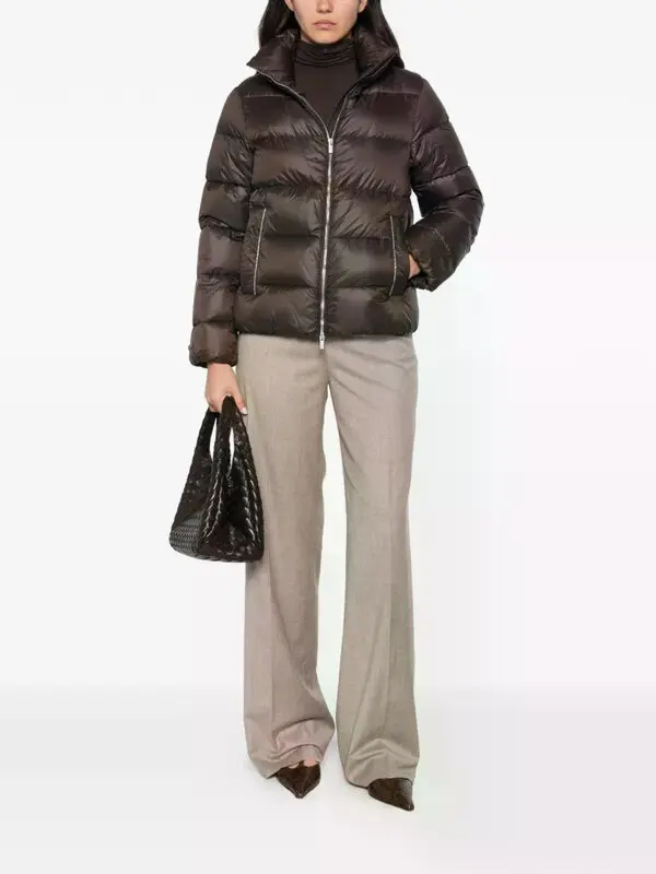 Peserico Quilted High-neck Jacket