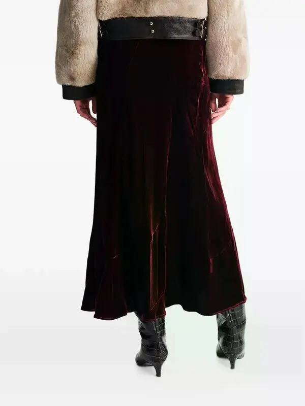 Cara Cara Sanvi Velvet Midi Skirt