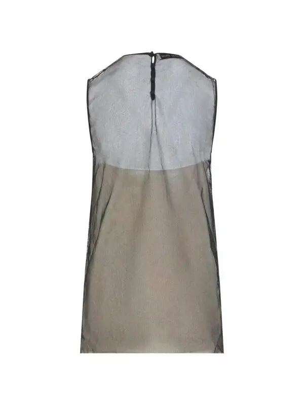 Miu Miu Embellished Tulle Top