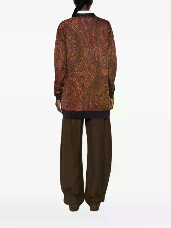 Etro Paisley-print V-neck Cardigan