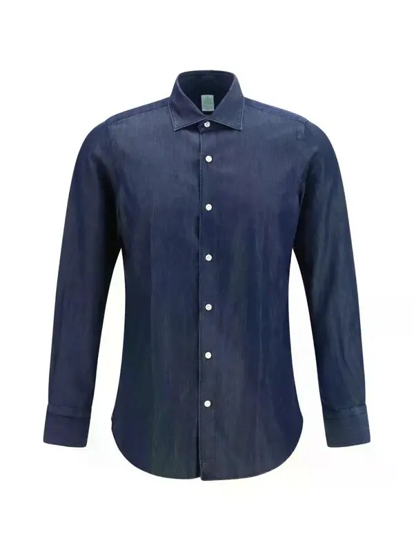 FINAMORE 1925 Giza 45 Denim Shirt