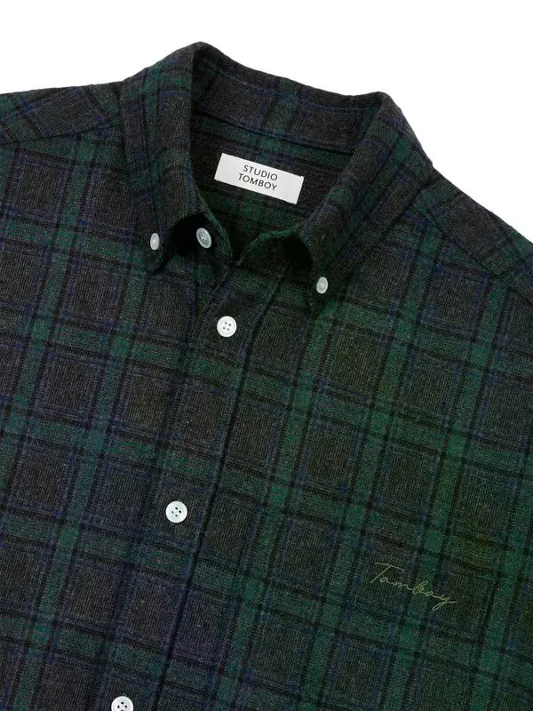STUDIO TOMBOY Check-pattern Button-down Shirt