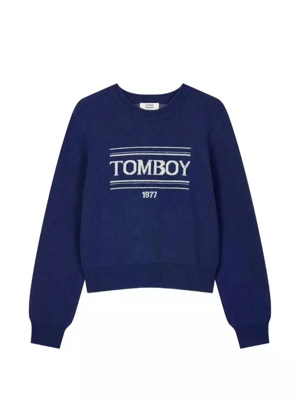 STUDIO TOMBOY Logo-intarsia Sweater
