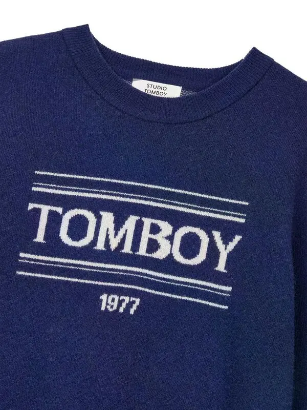 STUDIO TOMBOY Logo-intarsia Sweater