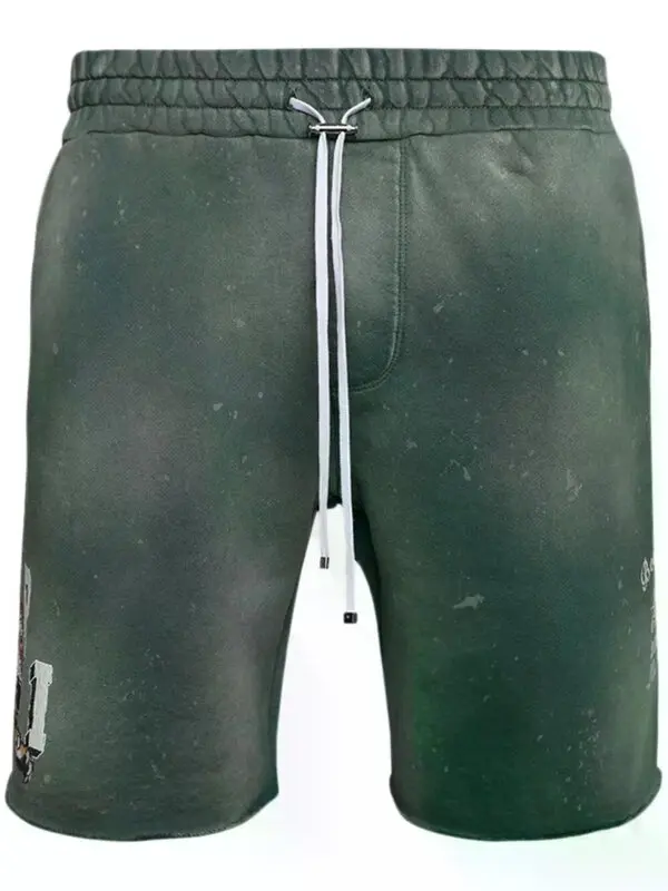 Amiri Vintage Tiger Logo-print Shorts - Green