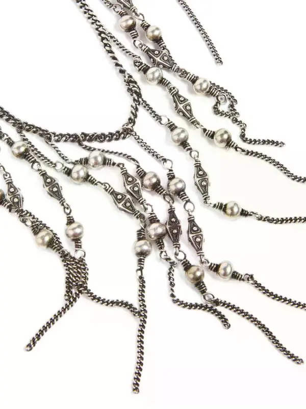 ANN DEMEULEMEESTER Beaded Curb-chain Necklace